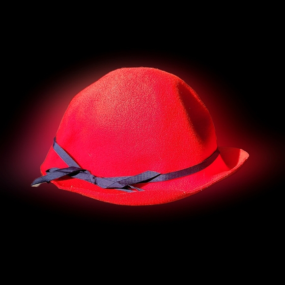Accessories | Vintage Red Wool Hat From Paris | Poshmark